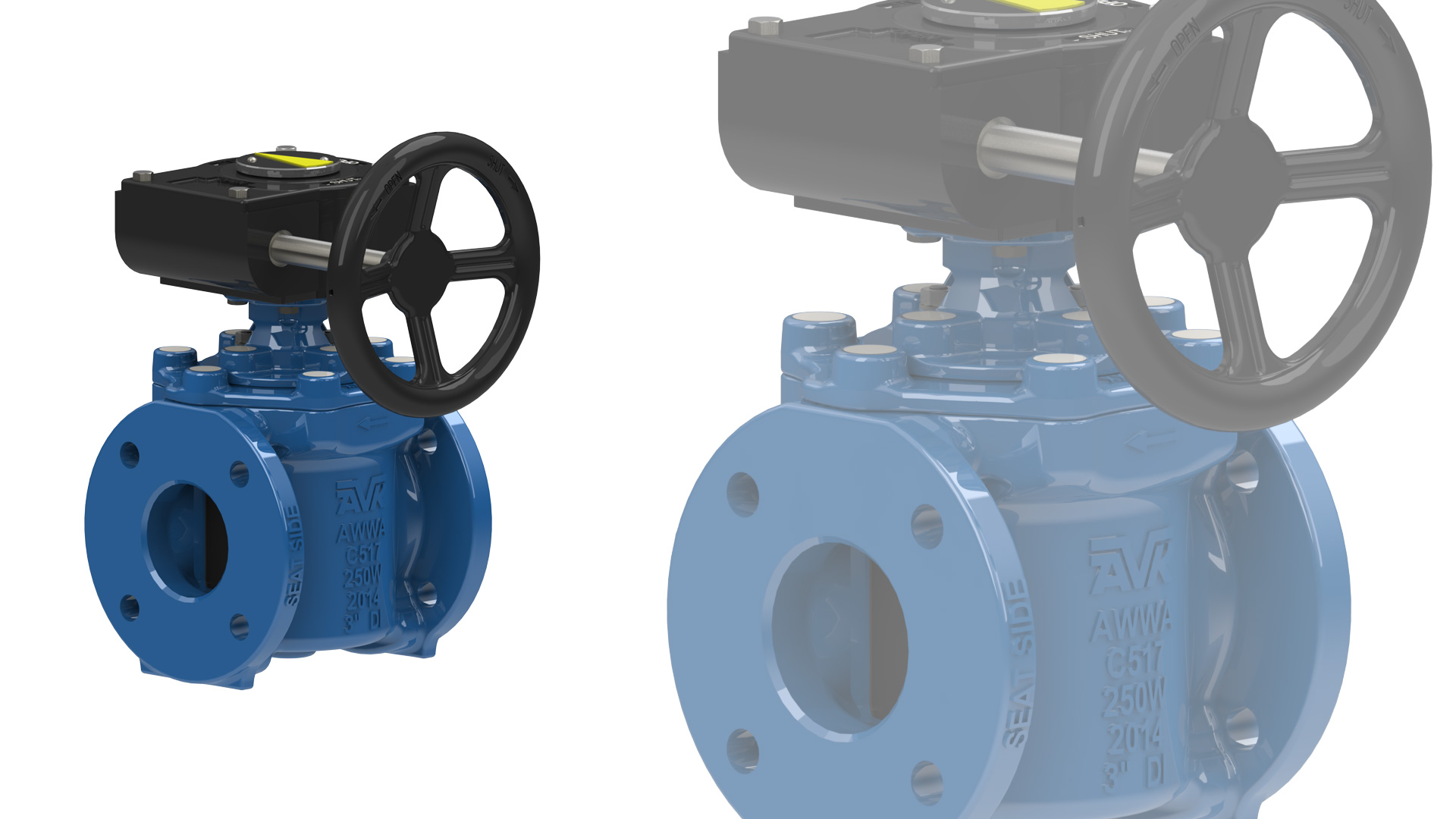 Series 764 AWWA C517 eccentric plug valve - American AVK