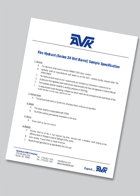 Series 24 Wet Barrel Fire Hydrant - American AVK