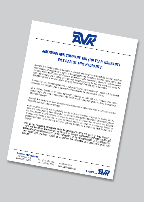 Series 24 Wet Barrel Fire Hydrant - American AVK