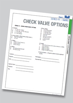 Sign off sheets - American AVK