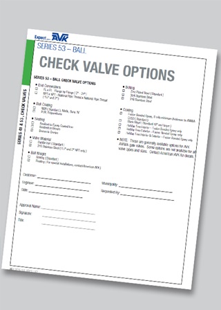 Sign off sheets - American AVK