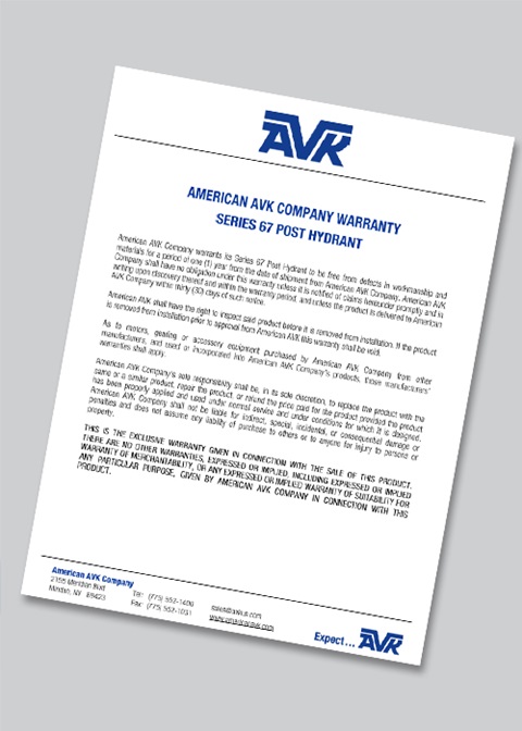 Warranty Information - American AVK